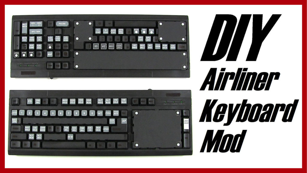 DIY Airliner Switch Panel | Keyboard Modification 737 Plane