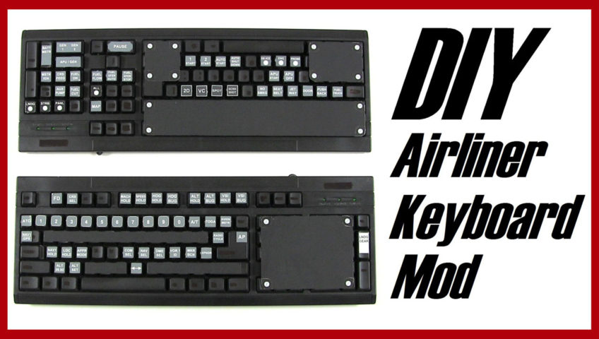 DIY Airliner Switch Panel | Keyboard Modification 737 Plane