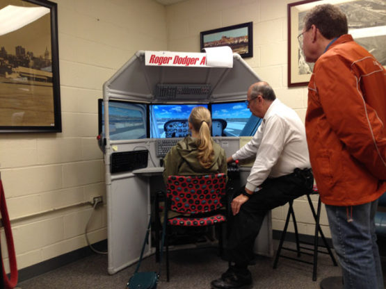 Triple Screen Flight Sim at the National Airline History Museum
